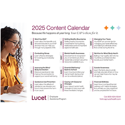 2025 Content Calendar