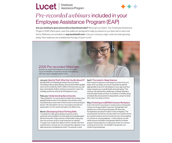 2025 Pre-recorded Webinars